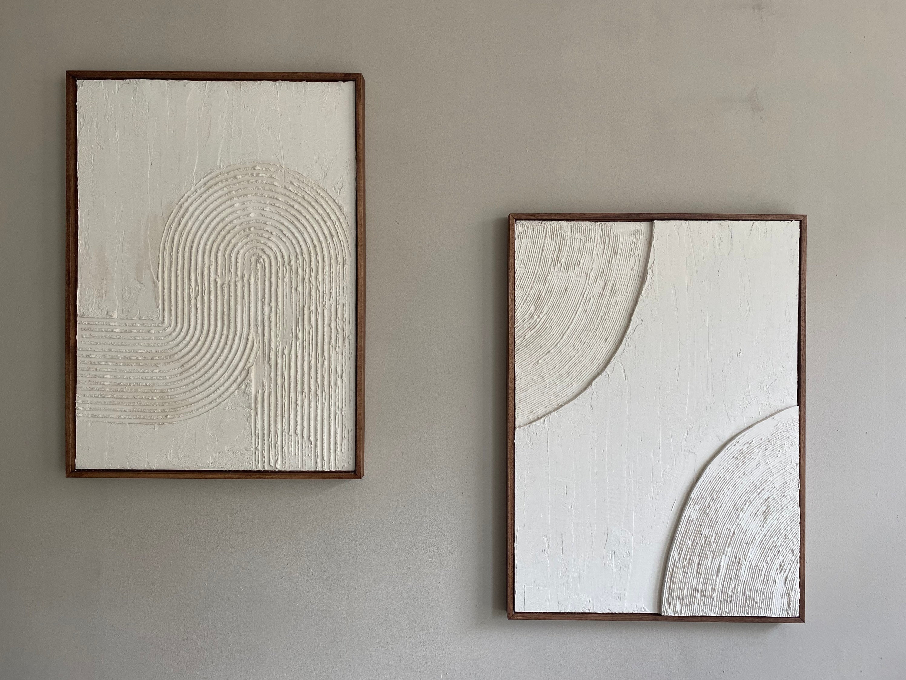 Abstract Art Plaster Art 3D Handmade Framed - Etsy Australia