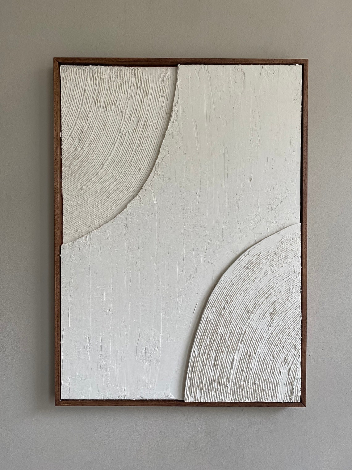 Abstract Art Plaster Art 3D Framed - Etsy