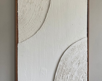 Abstract Art Plaster Art 3D Framed - Etsy