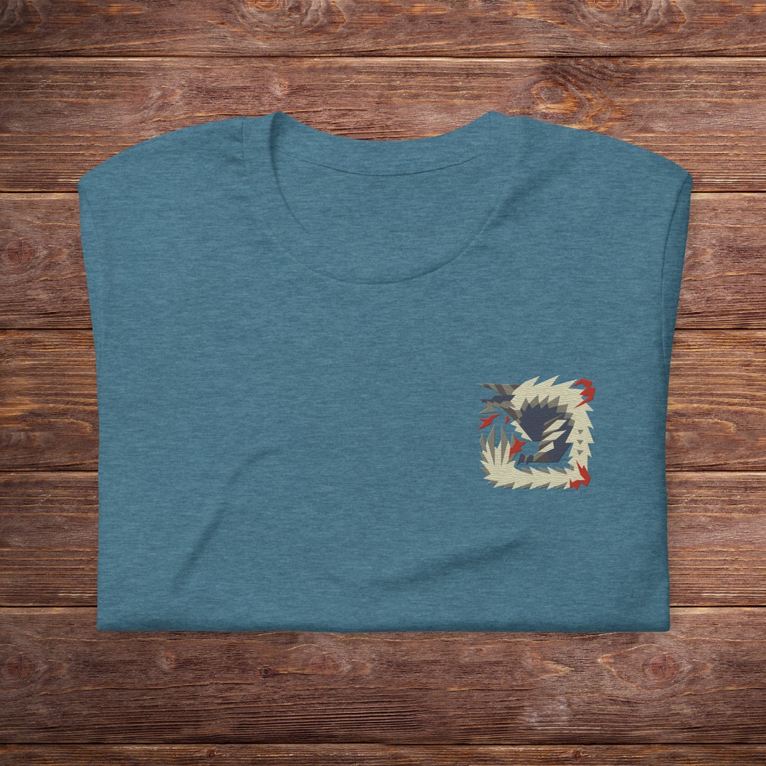 Stygian Zinogre Unlimited Color Embroidery Shirt, Coloreel Embroidery ...