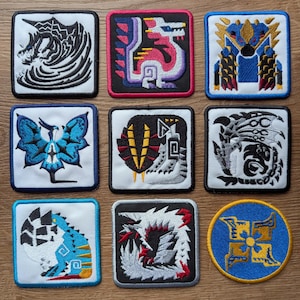 Monster Hunter Embroidered Patch, Customized Monster Icon - Etsy