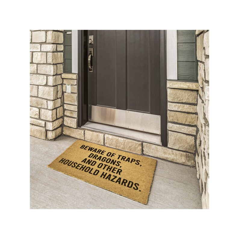 Dnd Funny Welcome Mat Traps Dragons and Houshold Hazards - Etsy