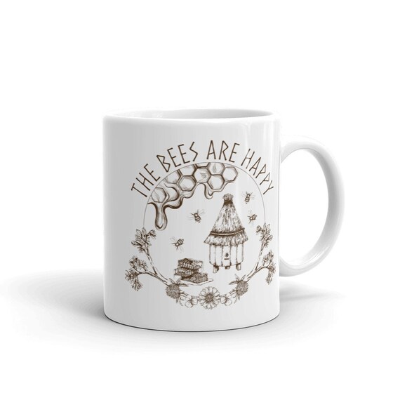 The Bees Are Happy Mug Bees Garden Valheim Video Game | Etsy