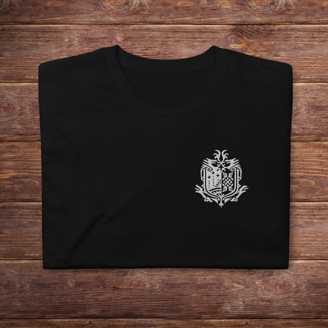 Monster Hunter World Logo Embroidery T-shirt, MHW Icon Shirt - Etsy
