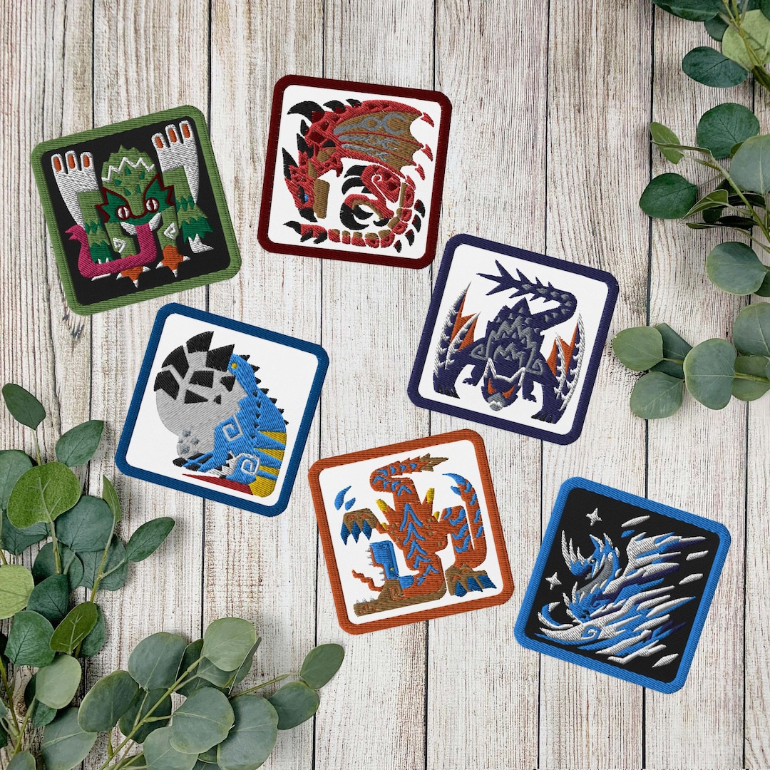 Monster Hunter Embroidered Patch, Customized Monster Icon - Etsy