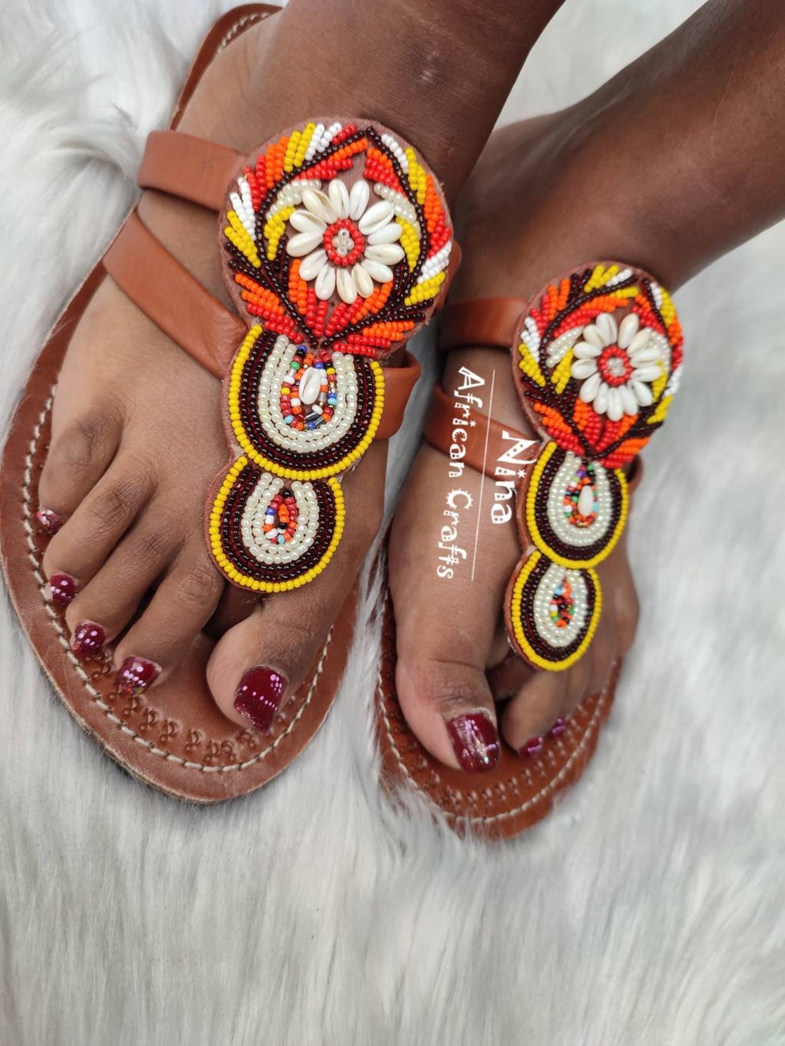 Traditional sandals African sandals summer sandals leather | Etsy