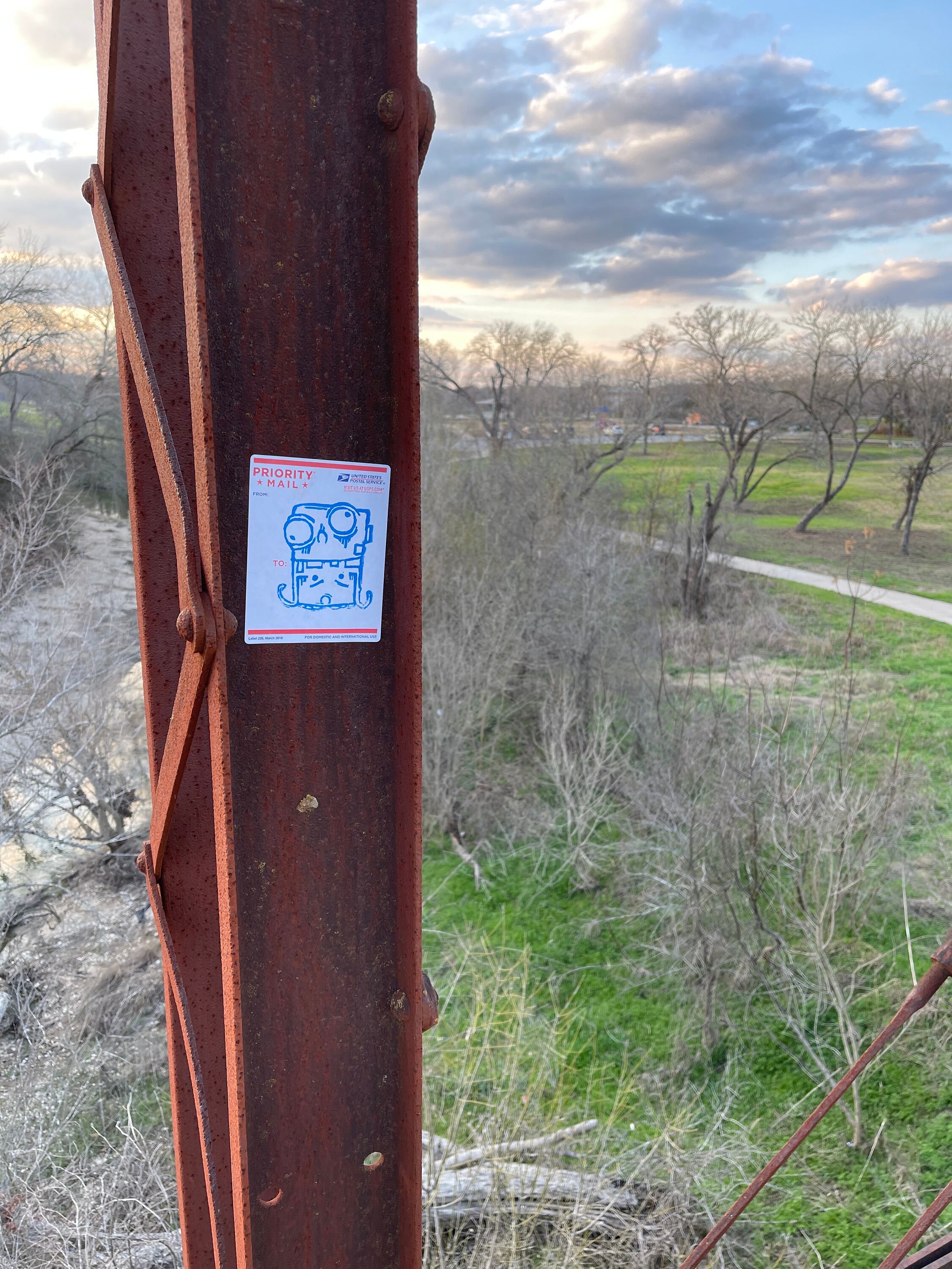 Graffiti Slap Stickers on Priority Mail Label. Block Print. - Etsy