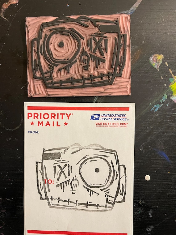 Priority Mail Sticker Graffiti