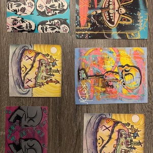 Artist Sticker Pack With Signed Print, 5 Stickers and 1 Print. Art ...