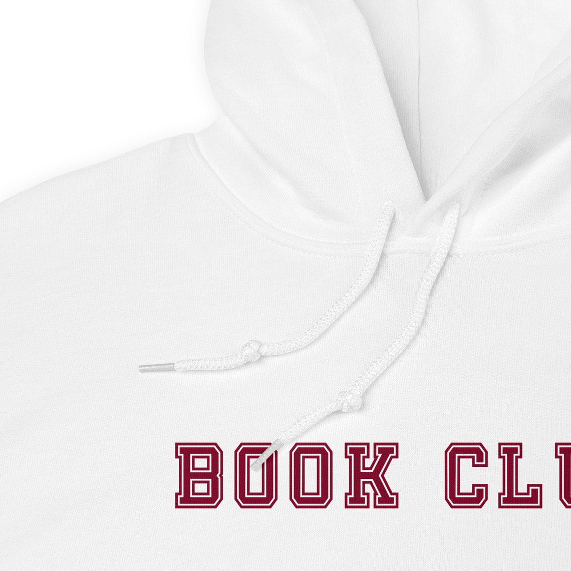 Book Club Chic Hoodie for Cozy Reading, Hooded Sweatshirt With Front ...