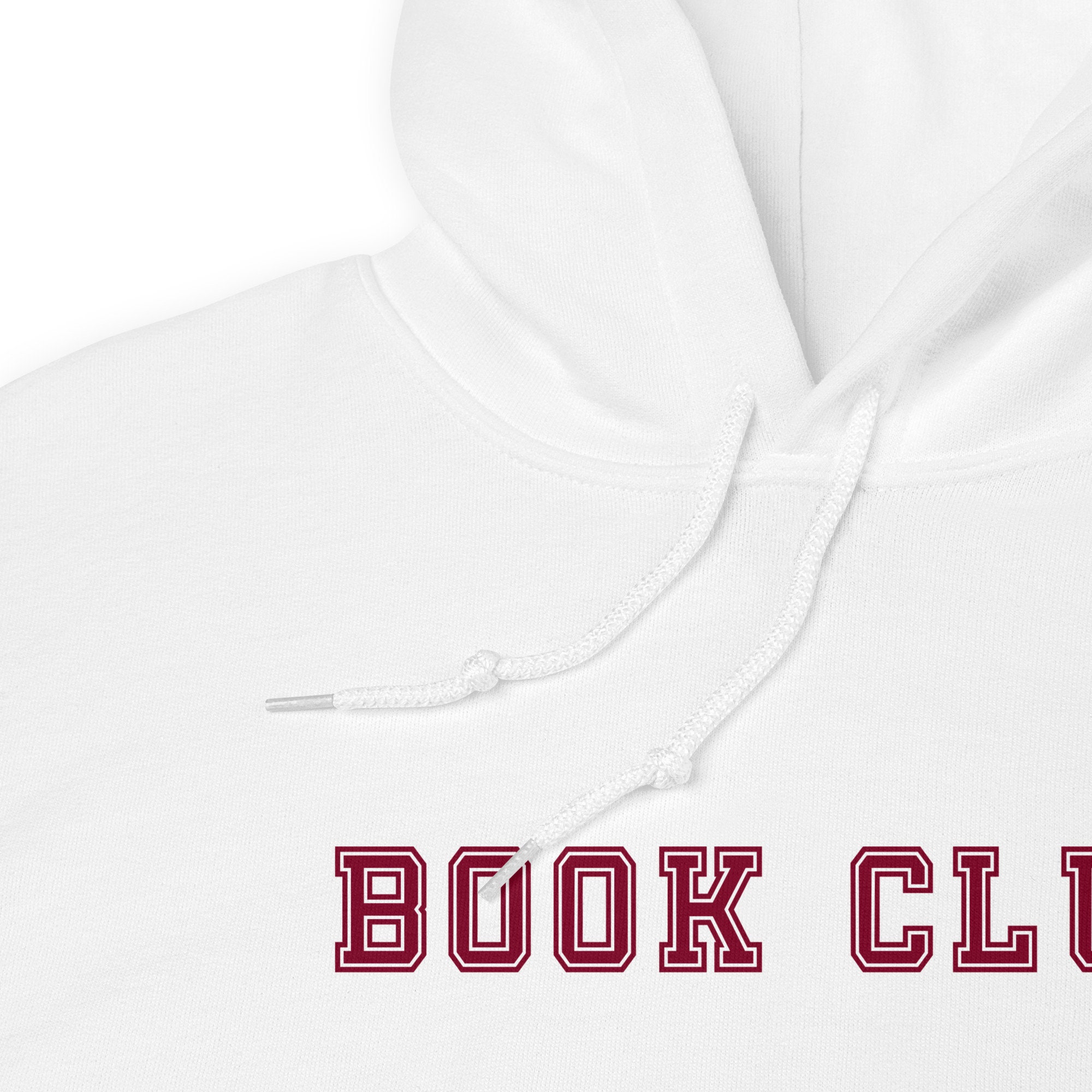 Book Club Chic Hoodie for Cozy Reading, Hooded Sweatshirt With Front ...