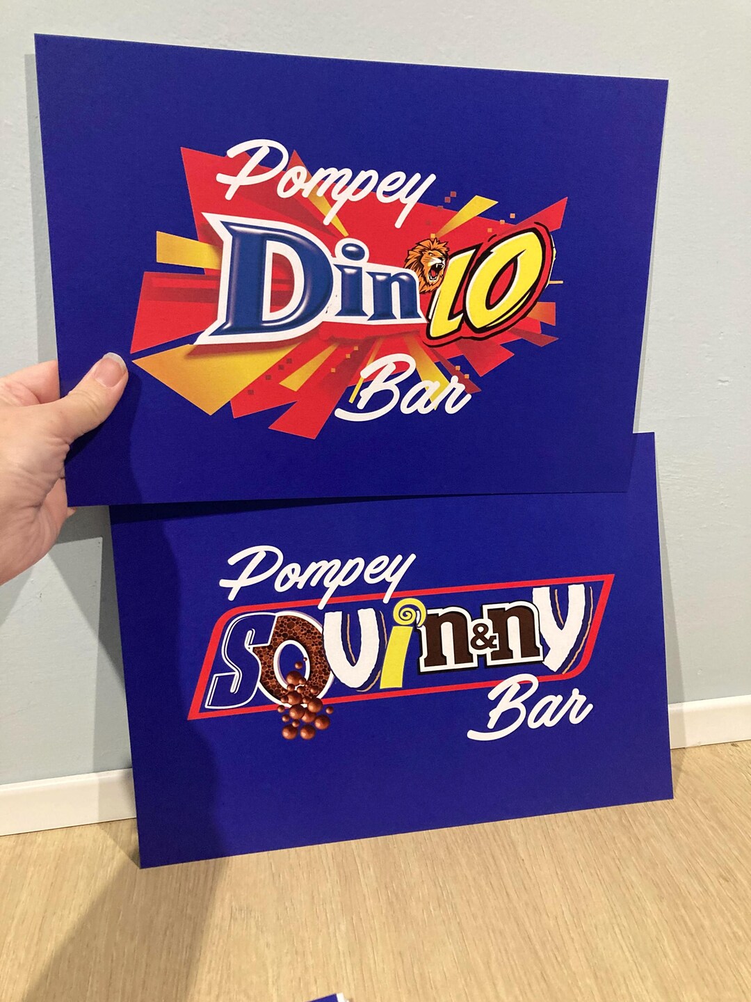 Unique Dinlo and Squinny Choc Bar Design. Pompey Portsmouth Art ...
