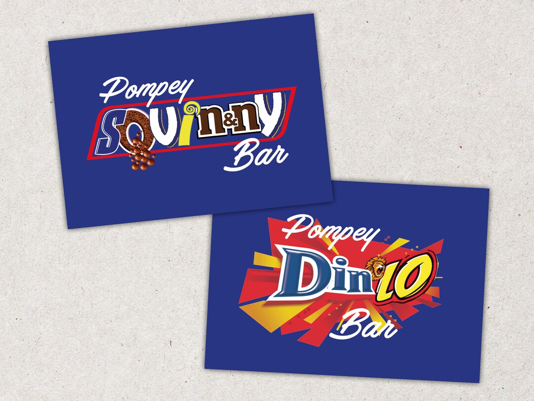 Unique Dinlo and Squinny Choc Bar Design. Pompey Portsmouth Art ...