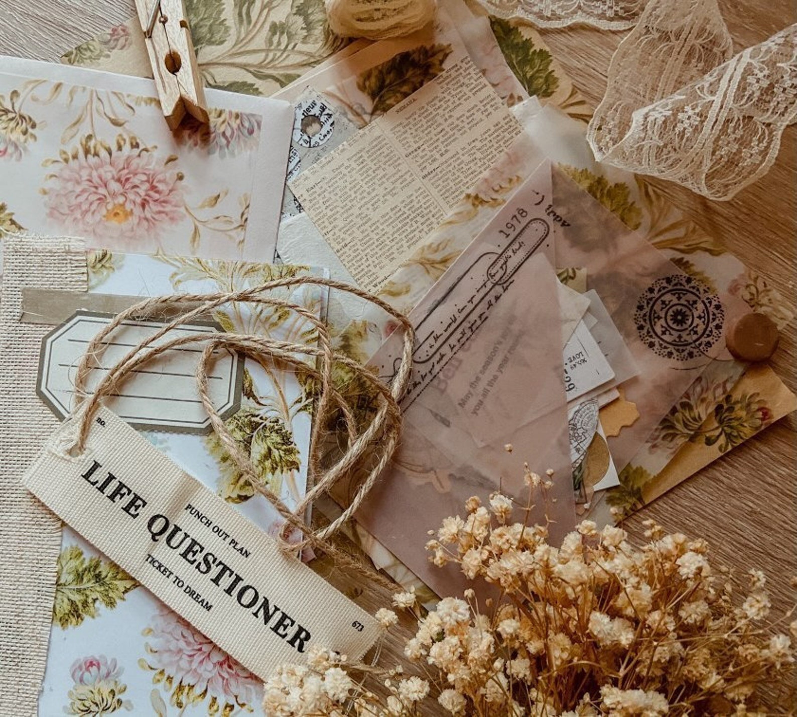 Ephemera FLOWERS Ephemera Pack Floral Ephemera Pack Junk - Etsy