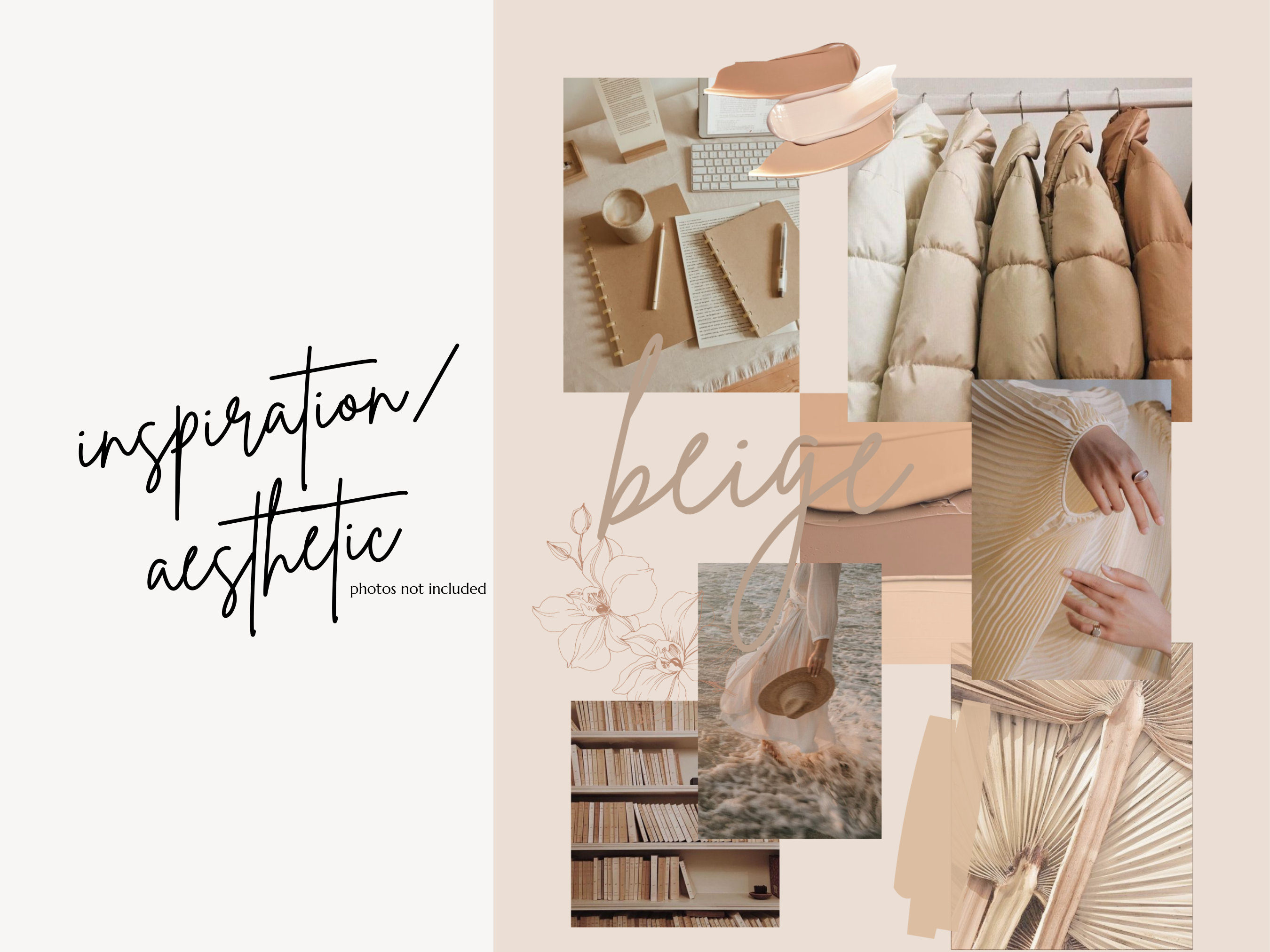 Sticker Pack Aesthetic Beige Printable Planner Stickers | Etsy