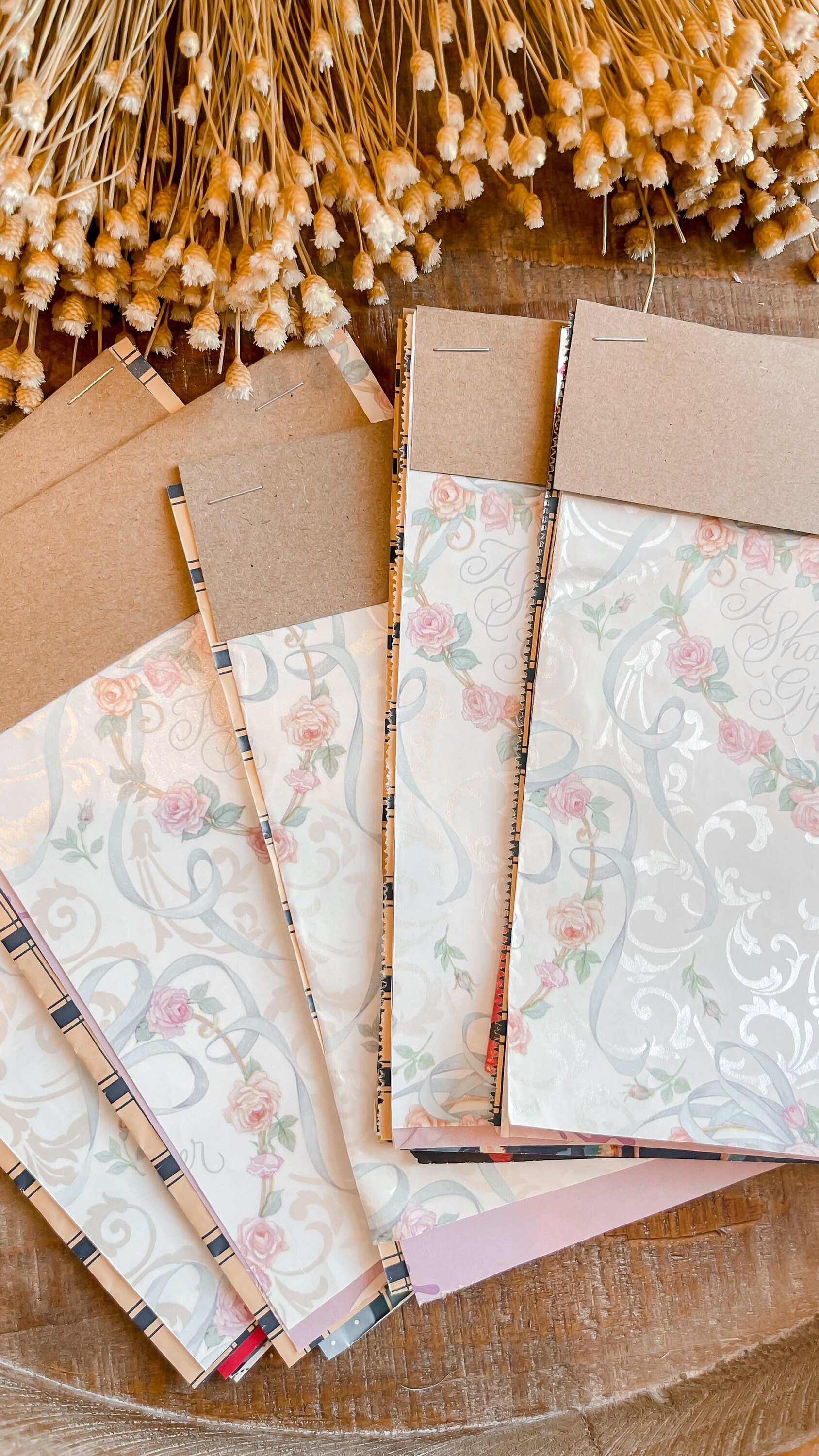 Paper Scraps Vintage Wrapping Paper Collage Scraps | Etsy