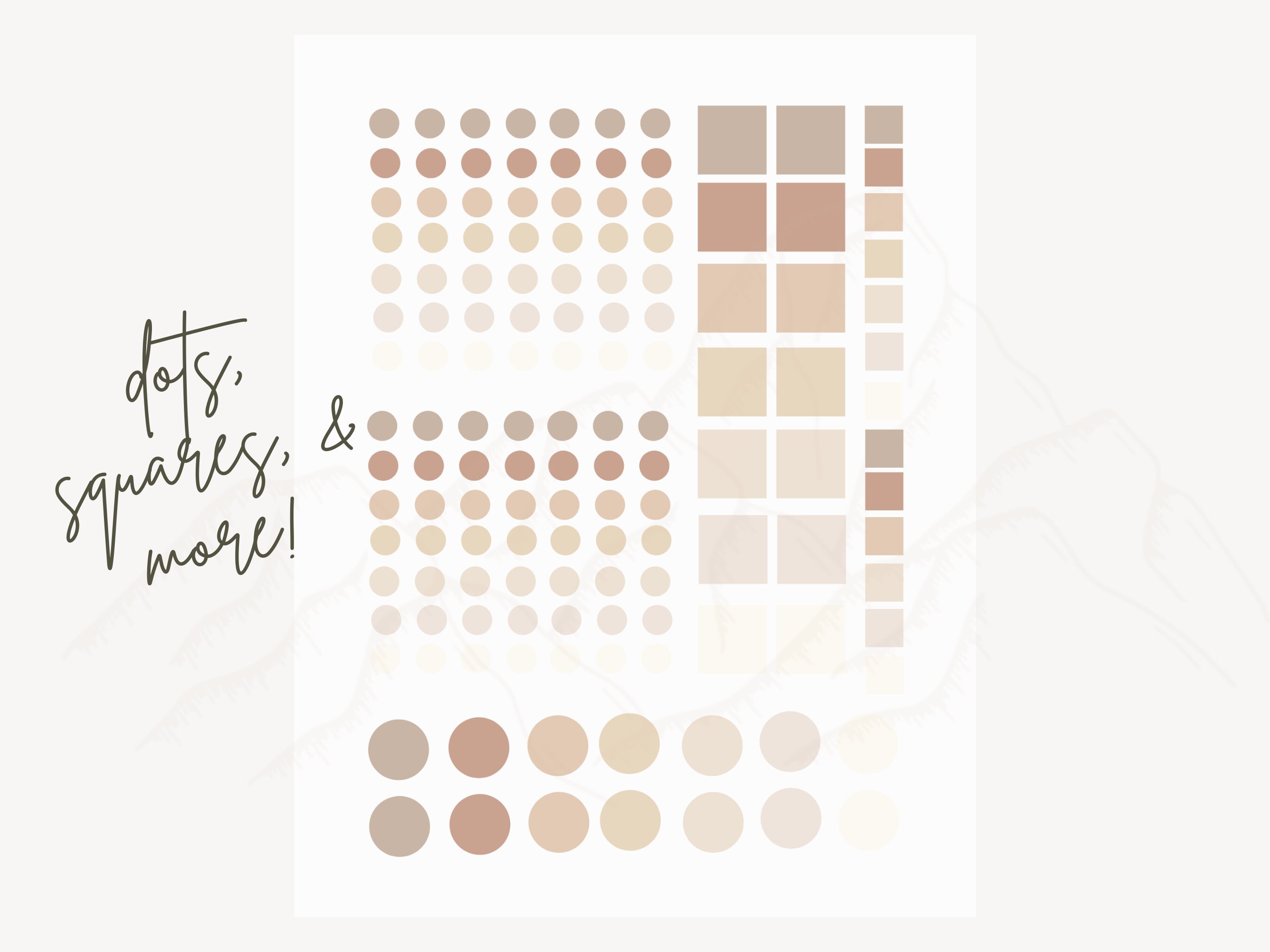 Sticker Pack Aesthetic Beige Printable Planner Stickers | Etsy