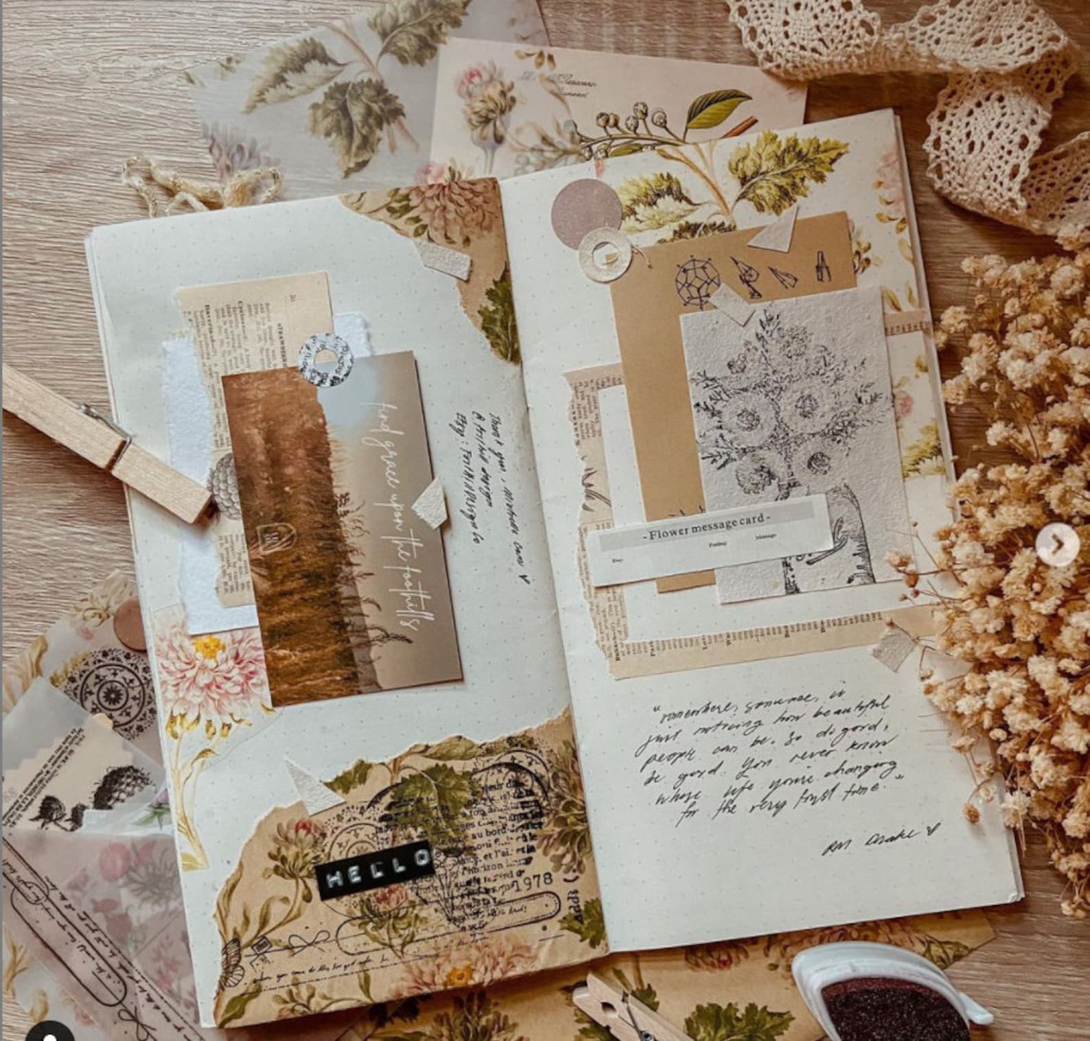Ephemera FLOWERS Ephemera Pack Floral Ephemera Pack Junk - Etsy