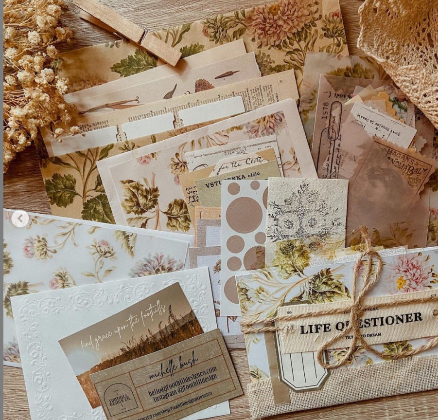 Ephemera FLOWERS Ephemera Pack Floral Ephemera Pack Junk - Etsy