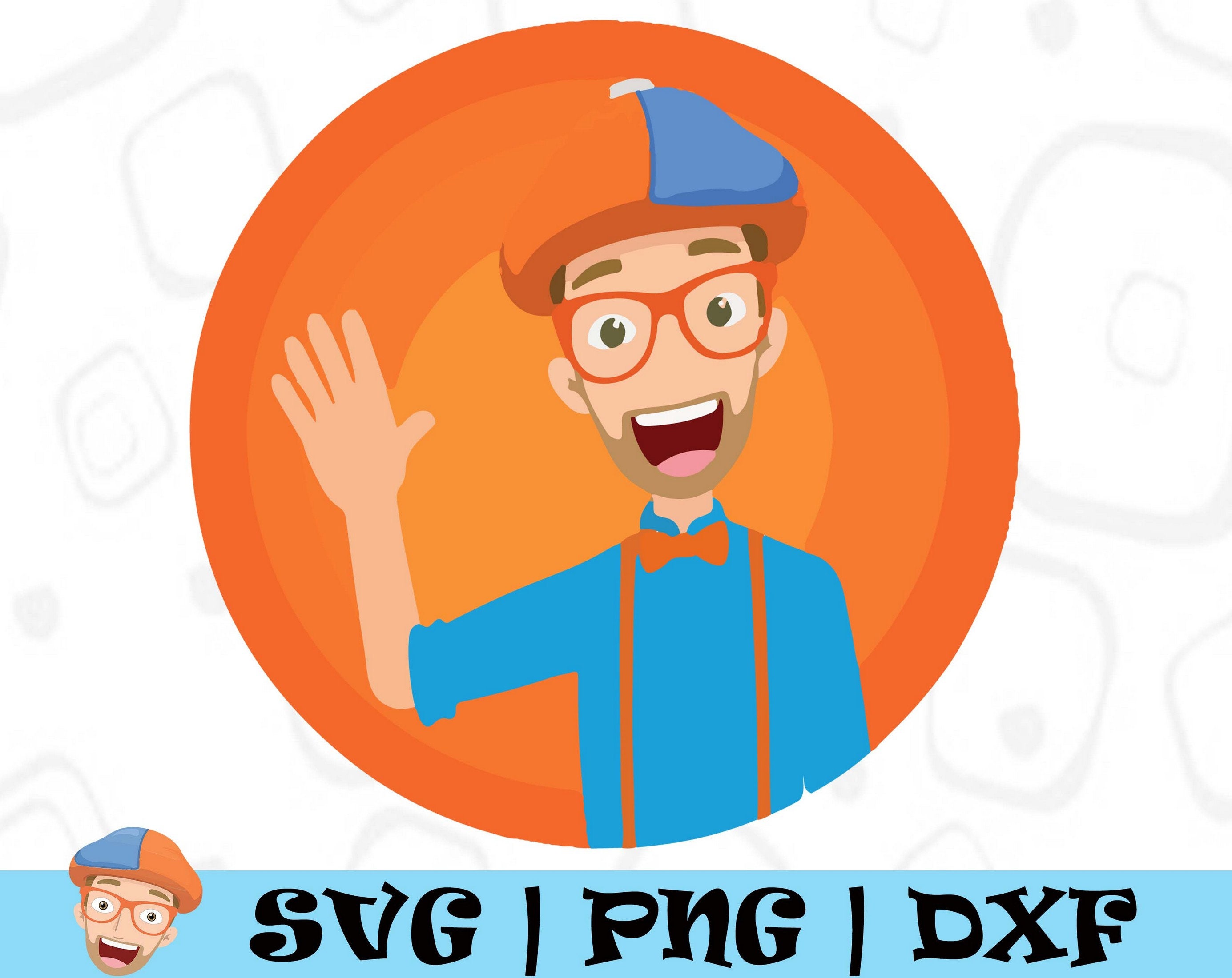 Blippi svg Blippi clipart Blippi svg silueta archivo para | Etsy