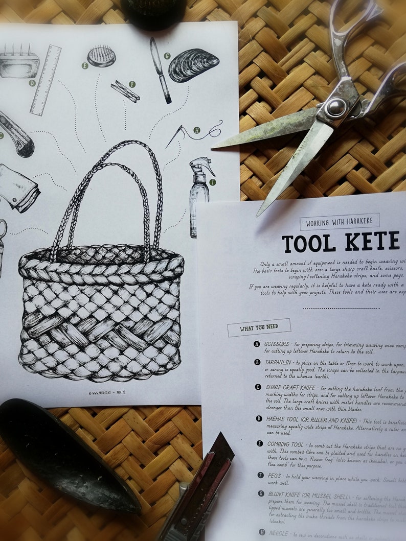 NZ Flax Weaving / Harakeke Weaving Book for Kids – Project Booklet ...