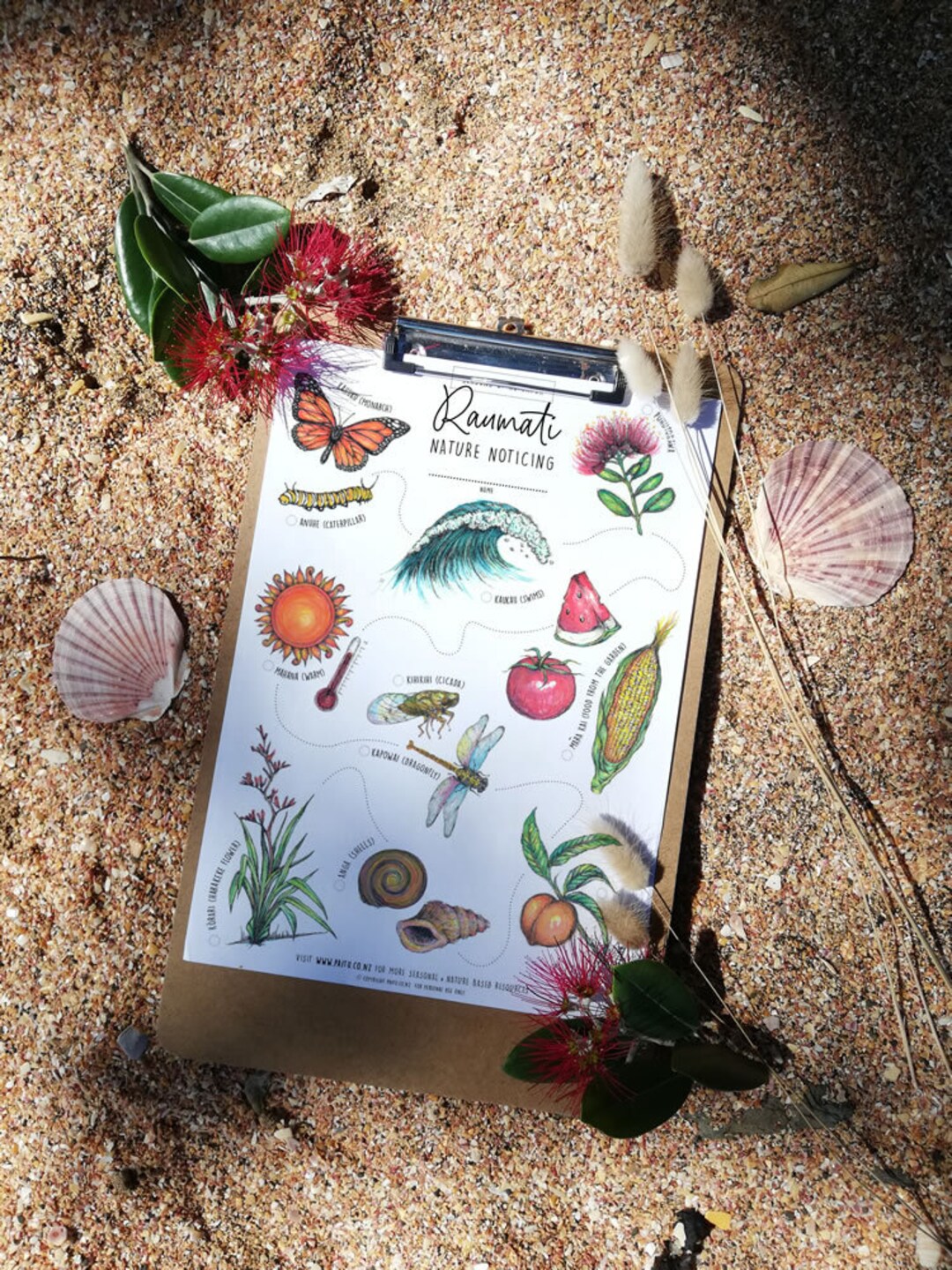 SUMMER Nature Hunt Te Reo Māori English - Etsy