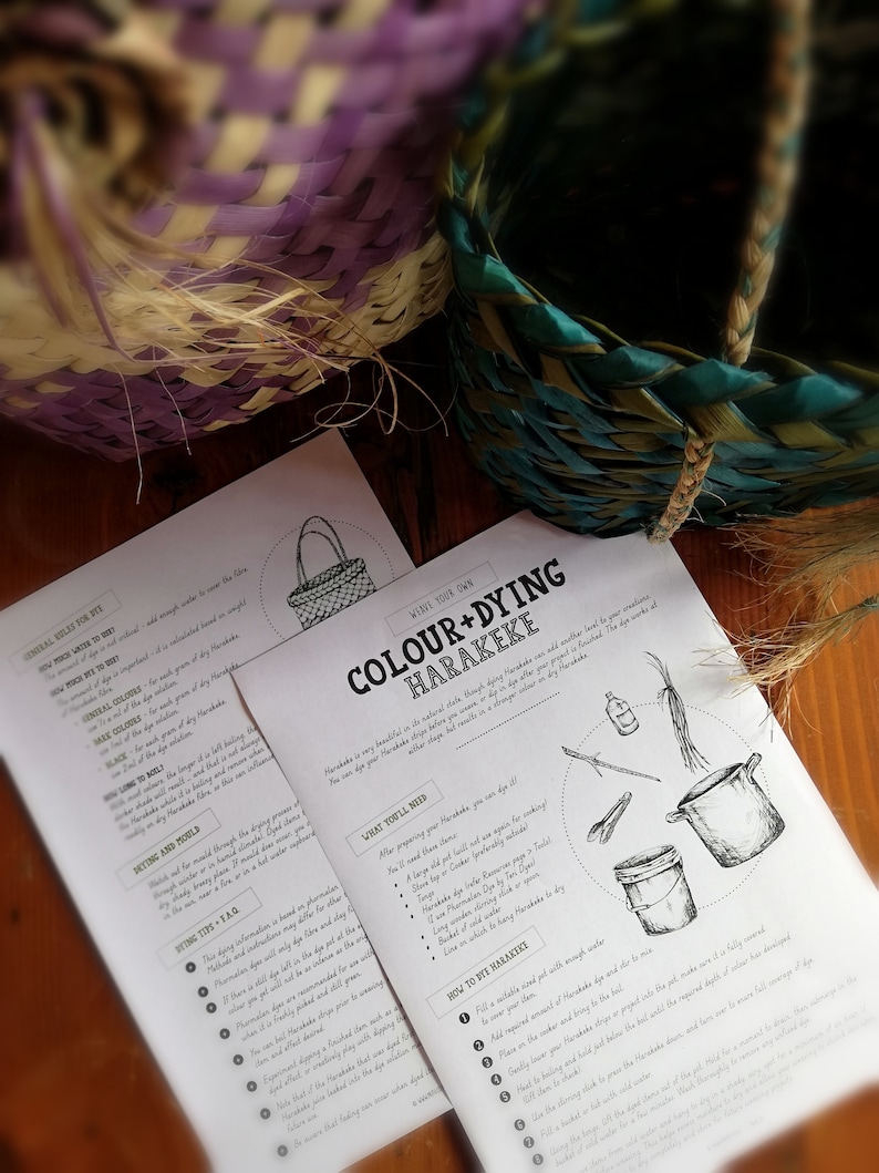NZ Flax Weaving / Harakeke Weaving Book for Kids – Project Booklet ...