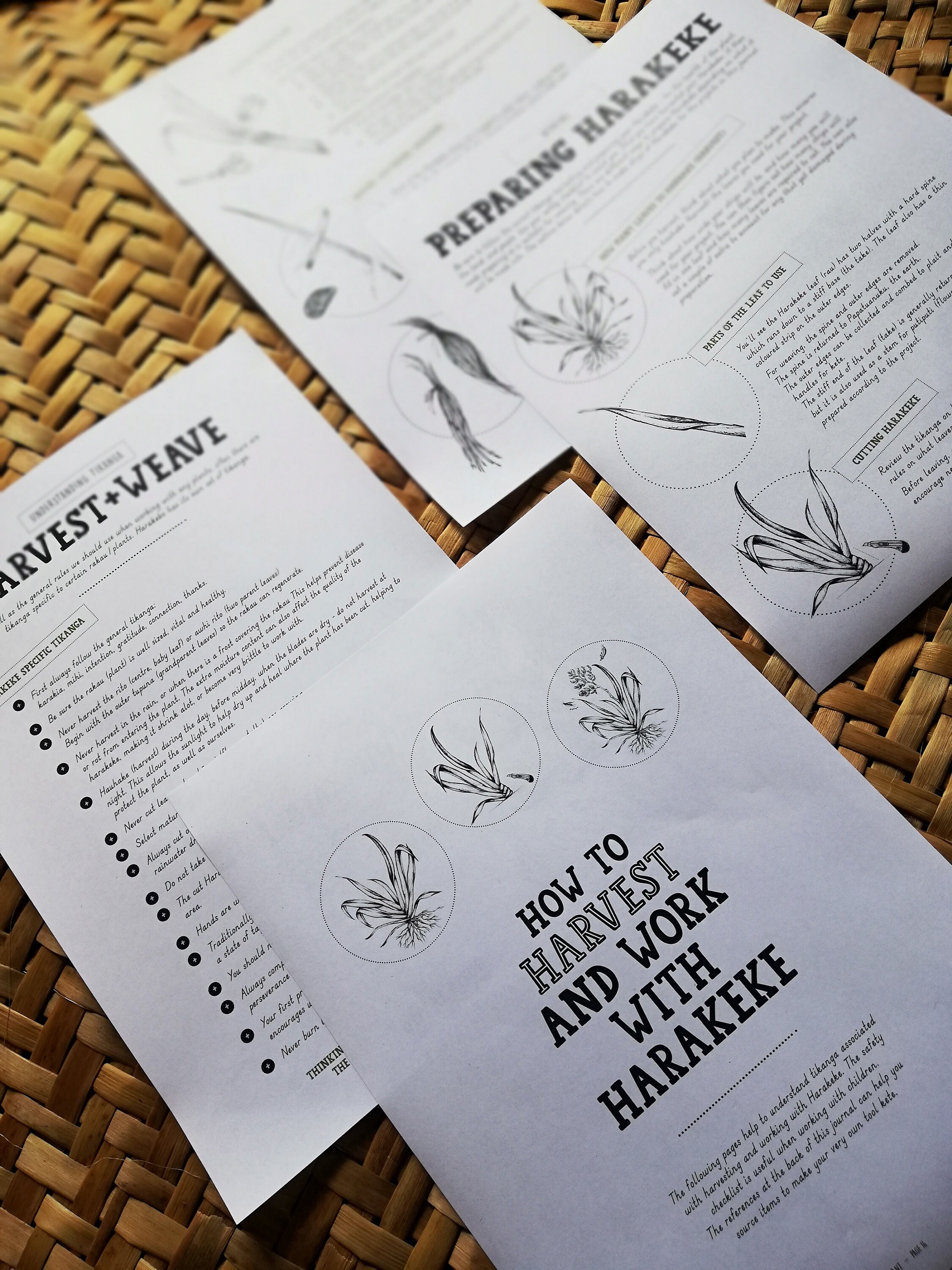 NZ Flax Weaving / Harakeke Weaving Book for Kids – Project Booklet ...