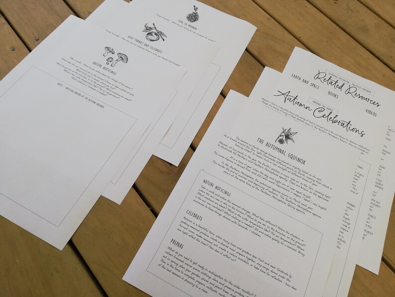 Solstice + Equinox – 4 Seasons Bundle - Homeschool Printable Nature ...