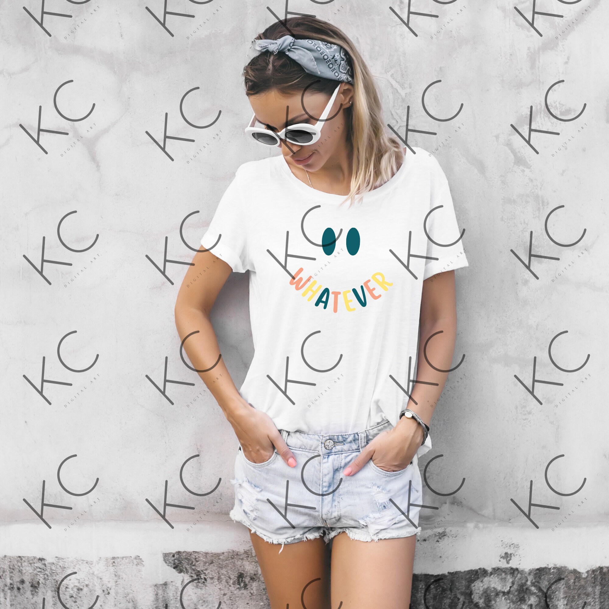 Whatever Smiley Face SVG Digital Download - Etsy