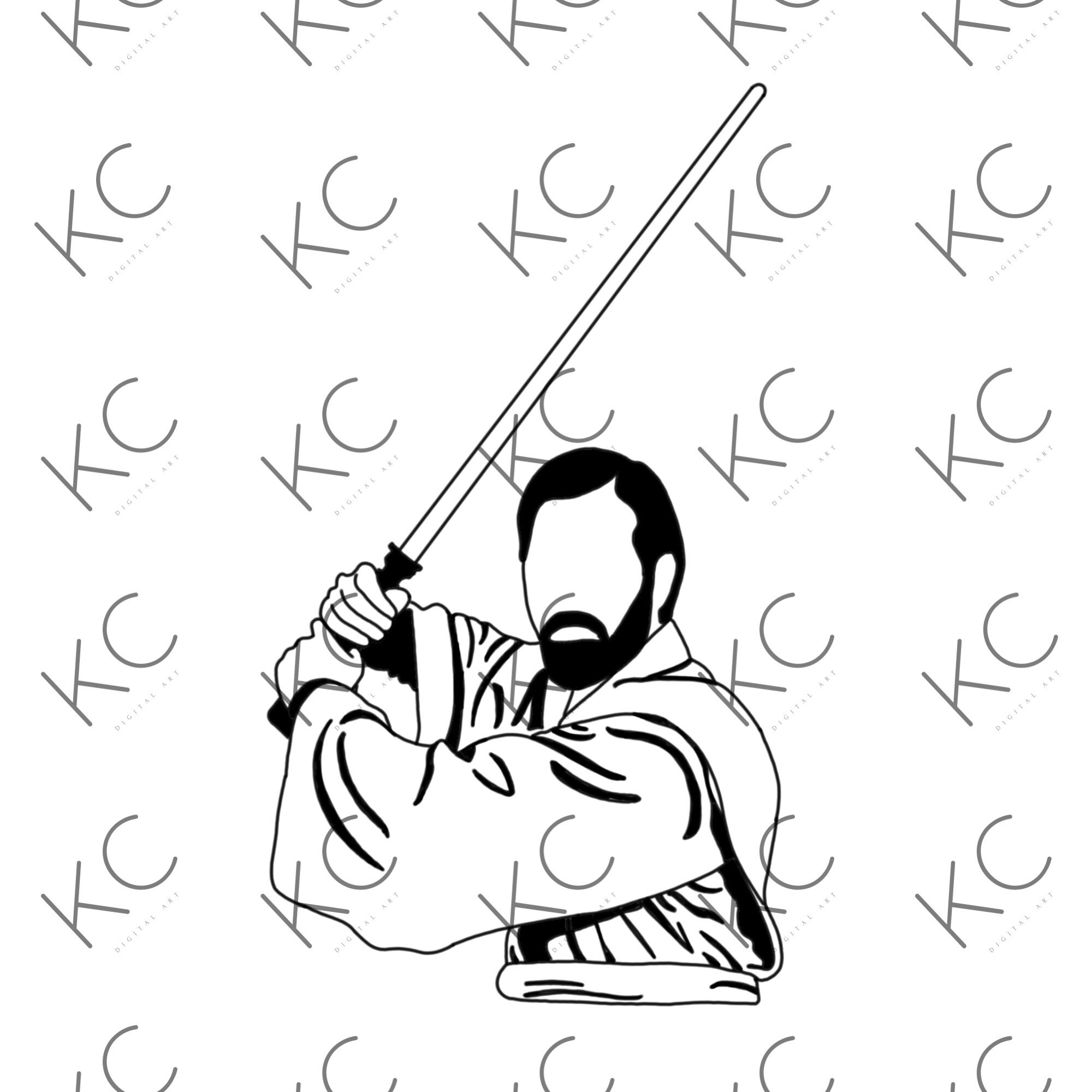 Kenobi SVG Digital Download - Etsy