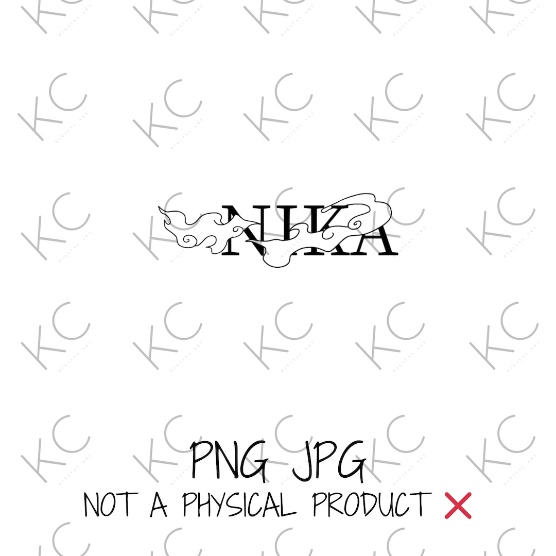 Nika Clouds Anime Digital SVG Design - Etsy