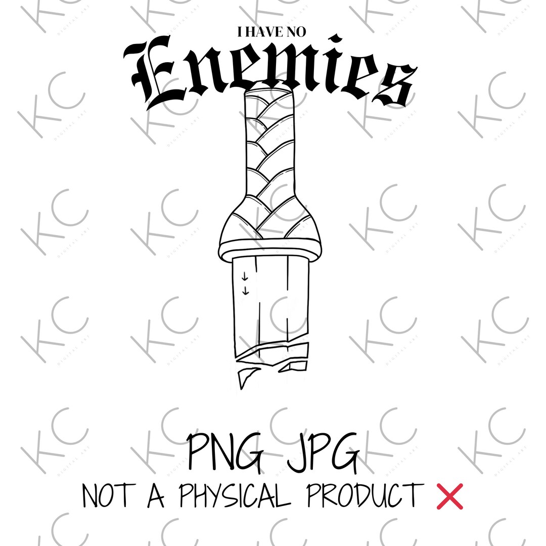 I Have No Enemies Anime Merch Digital Design - Etsy
