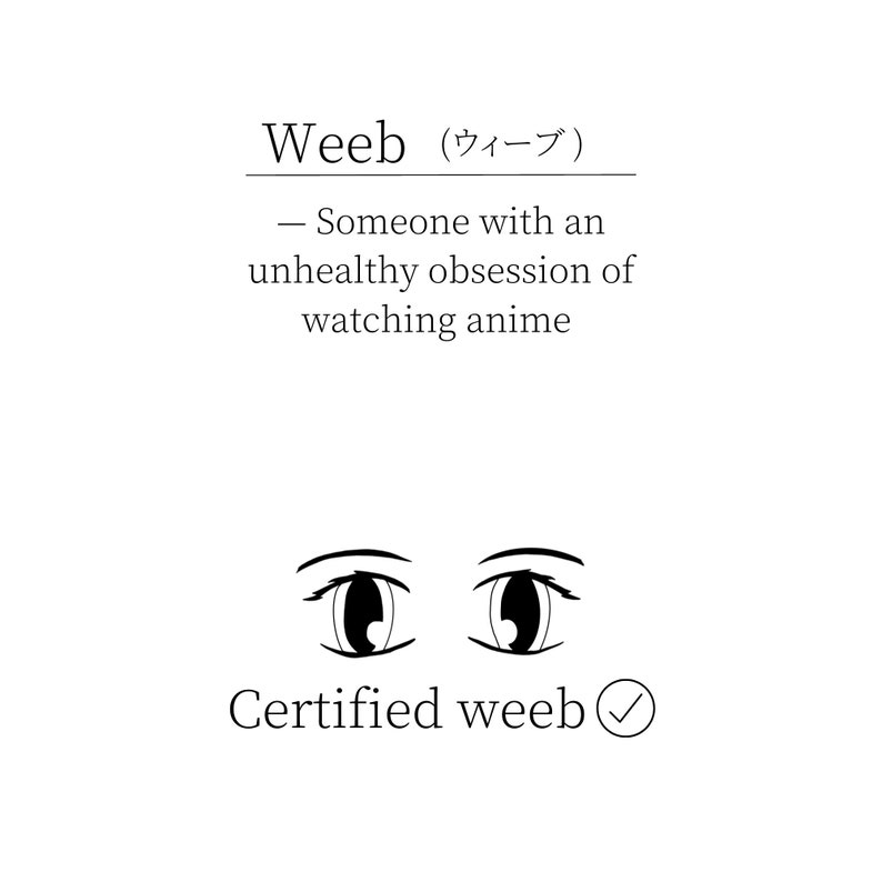 Anime Weeb Merch SVG Design Digital Download - Etsy