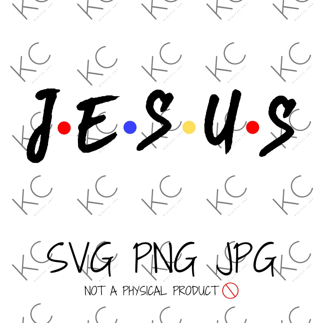 Jesus Friends Logo SVG Digital Download - Etsy