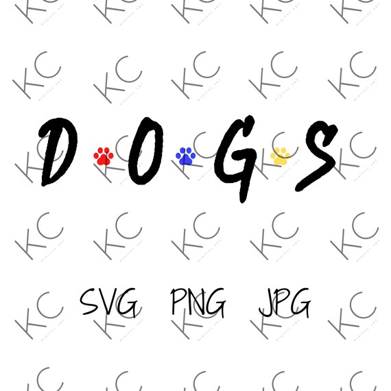 Dogs Friends Logo SVG Digital Download | Etsy