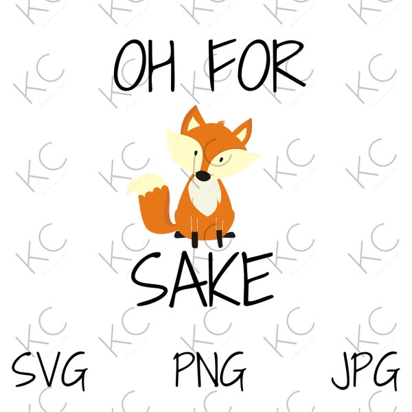 For Fox Sake Svg - Etsy