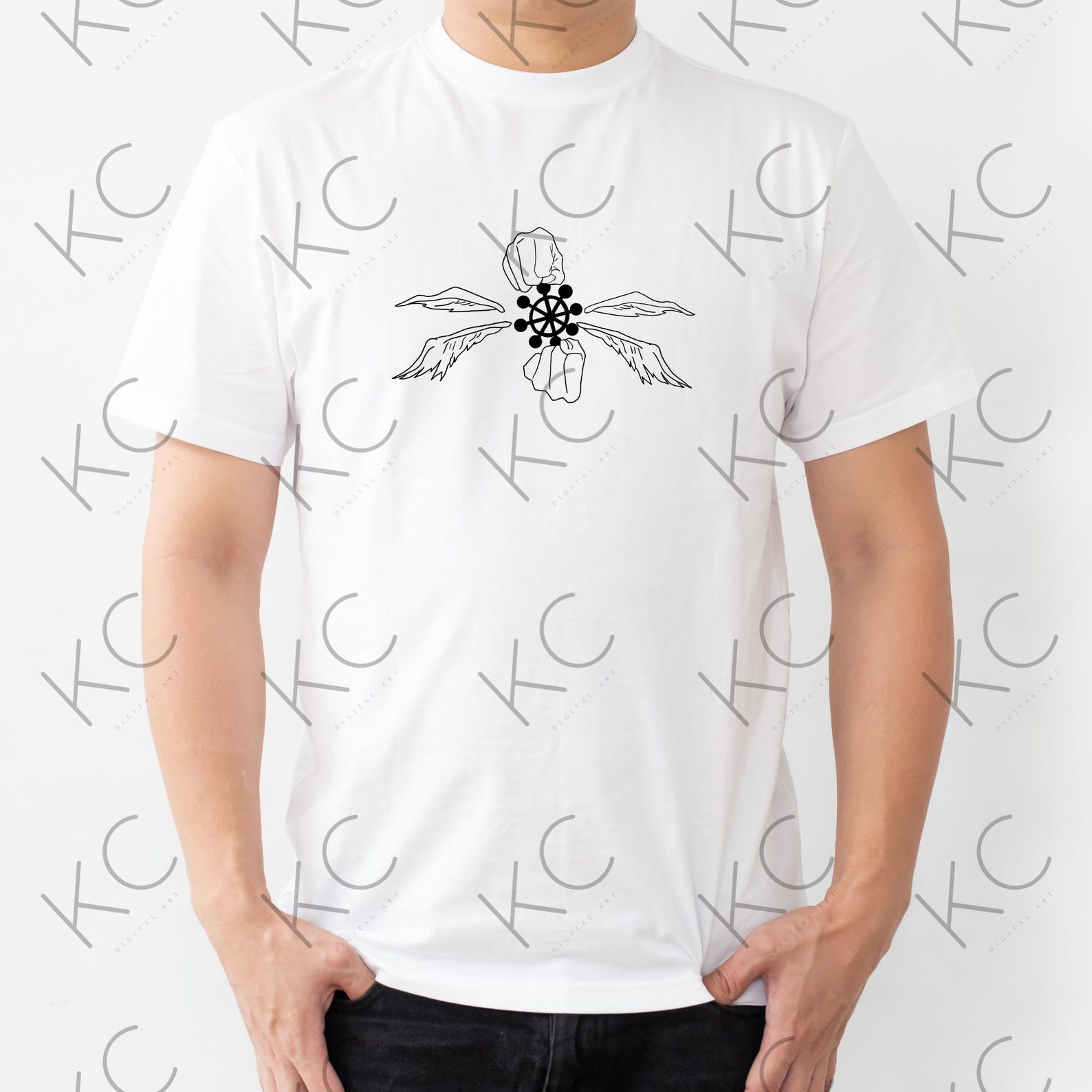 Jujutsu Anime Summon Mahoraga Anime Merch Digital Design - Etsy
