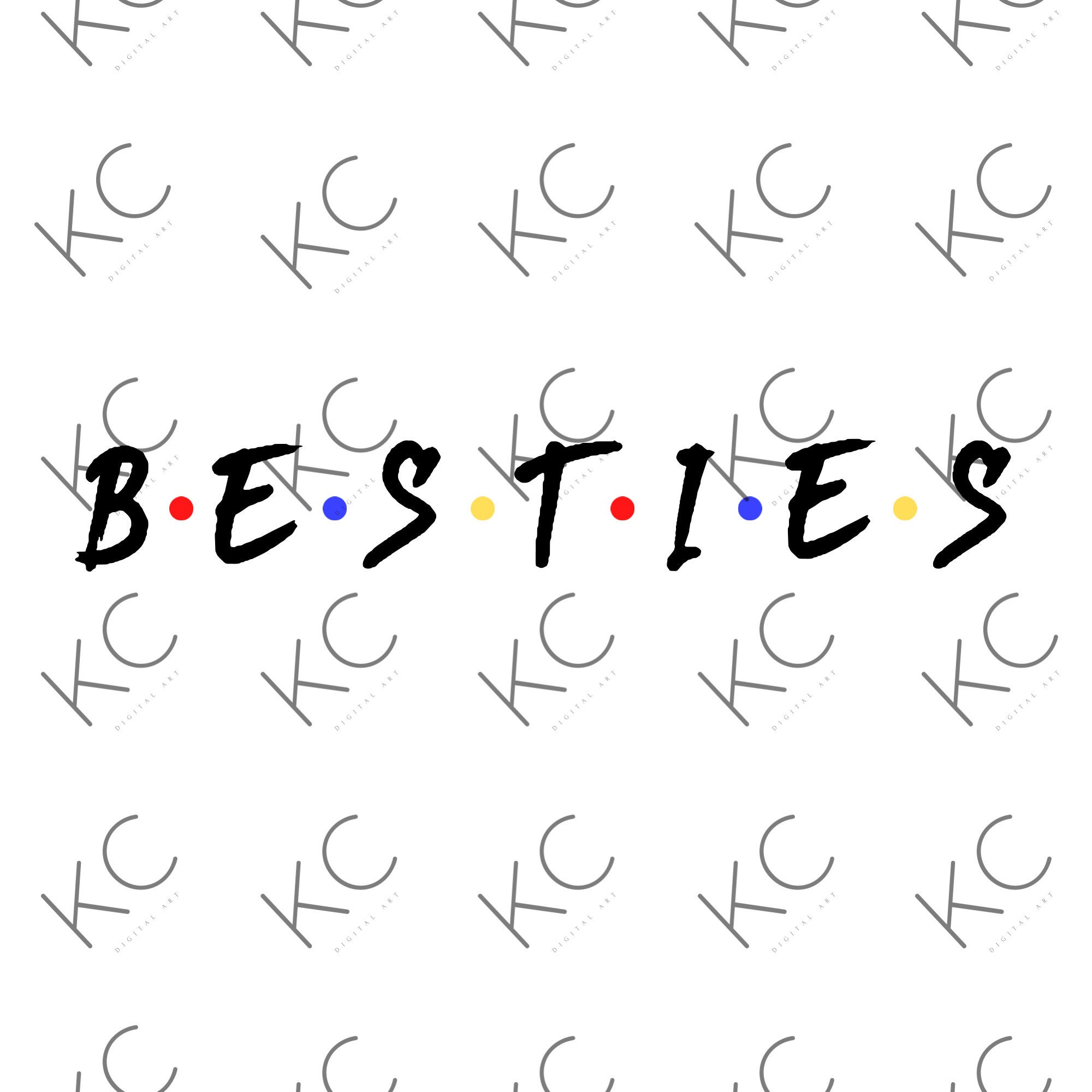 Besties Friends Logo SVG Digital Download - Etsy