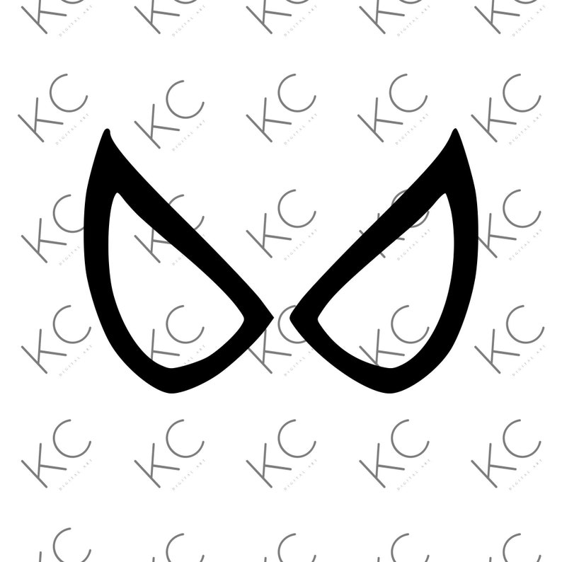 Ojos de Spiderman SVG - Etsy México