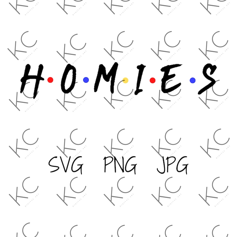 Homies Friends Logo SVG Digital Download - Etsy Ireland
