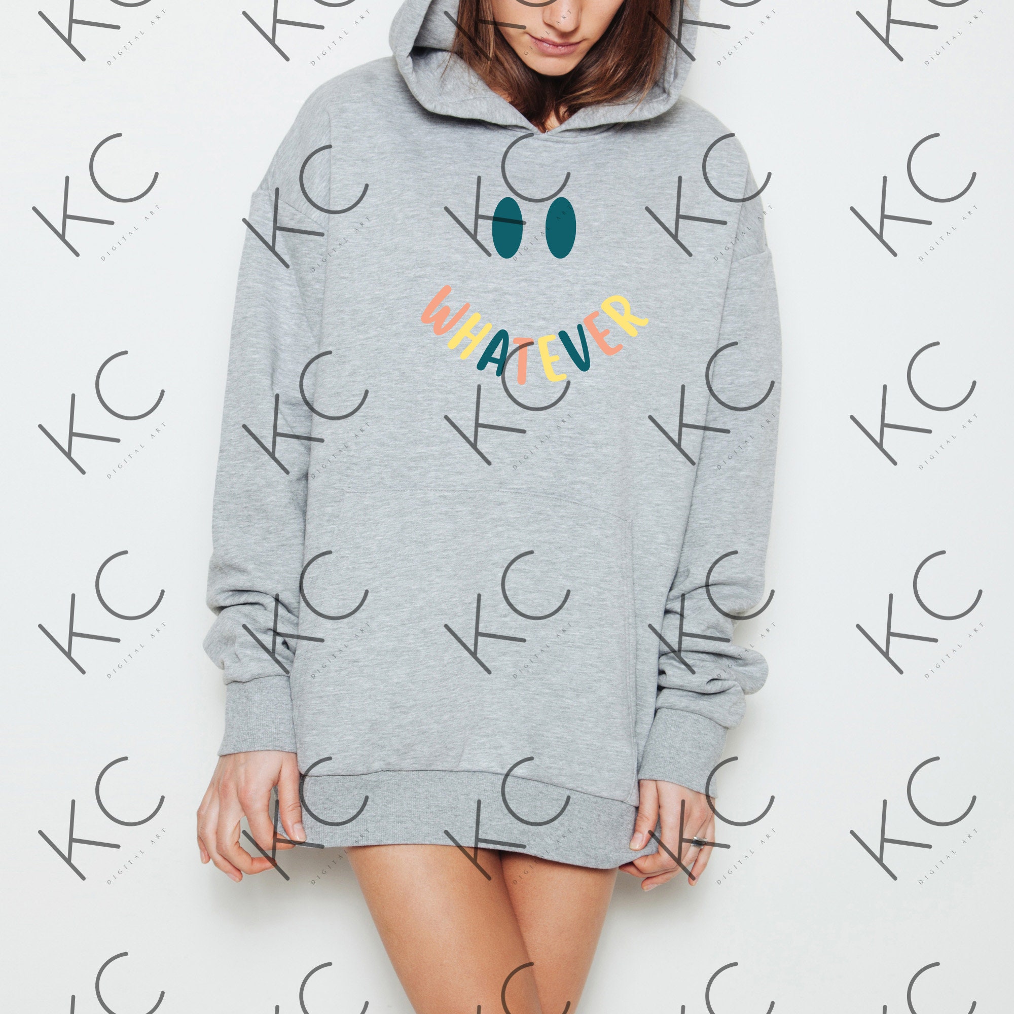 Whatever Smiley Face SVG Digital Download - Etsy