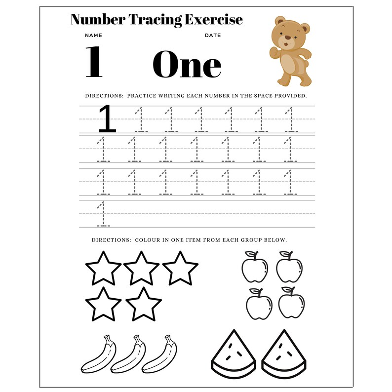 Number Tracing Worksheet Pack | Math | Numbers 0-10 | 11 Sheets | Kids ...