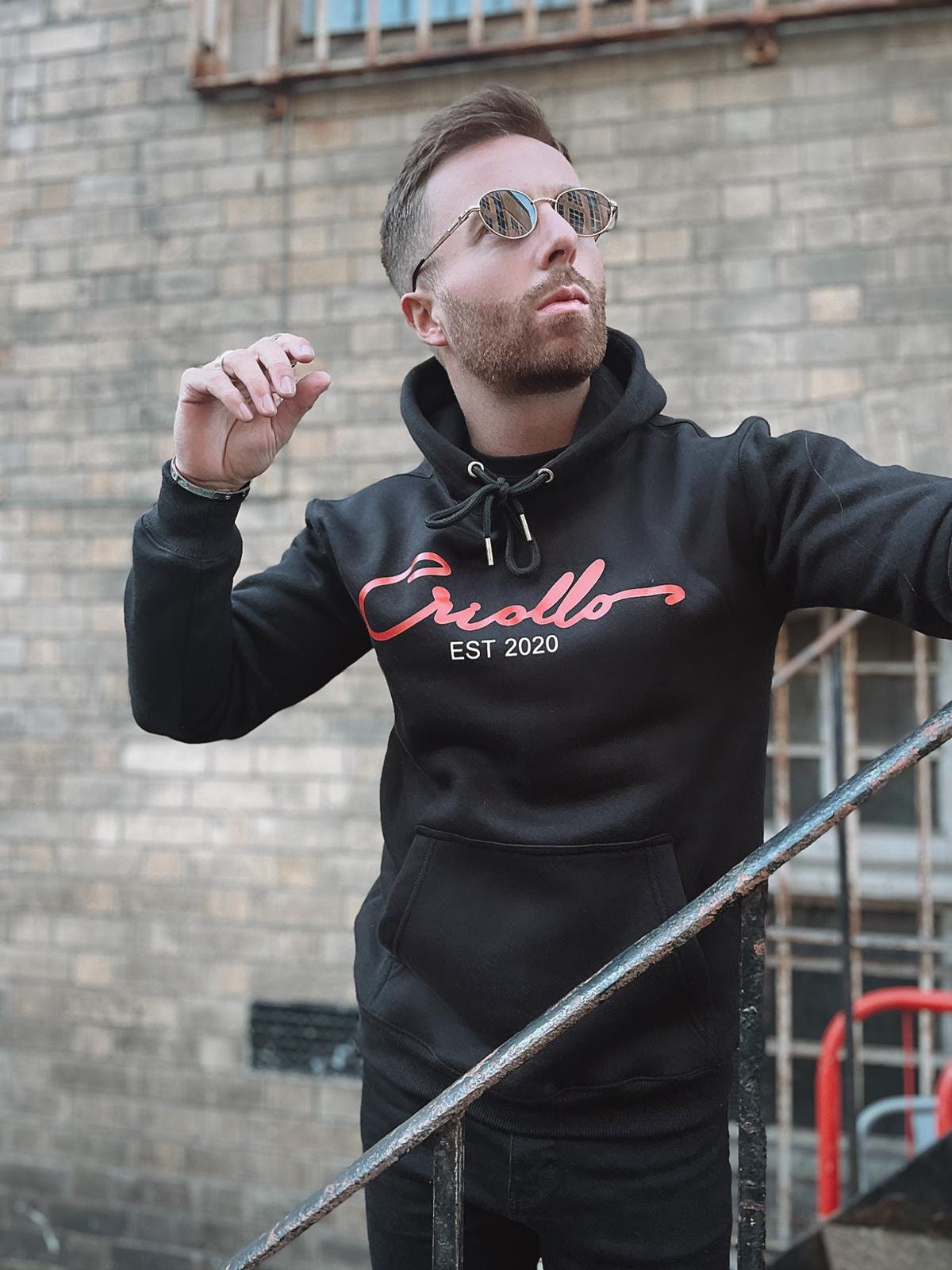 Men's Black Hoodie Signature CRIOLLO Logo - Etsy