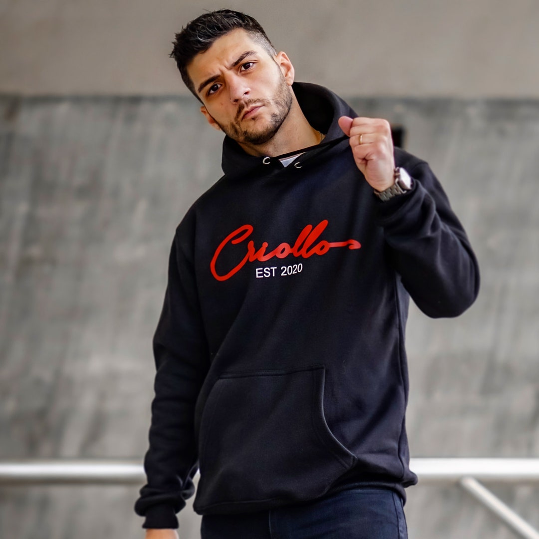Men's Black Hoodie Signature CRIOLLO Logo - Etsy