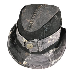 Recycled Levi Denim Patchwork Trilby Type Hat - Etsy