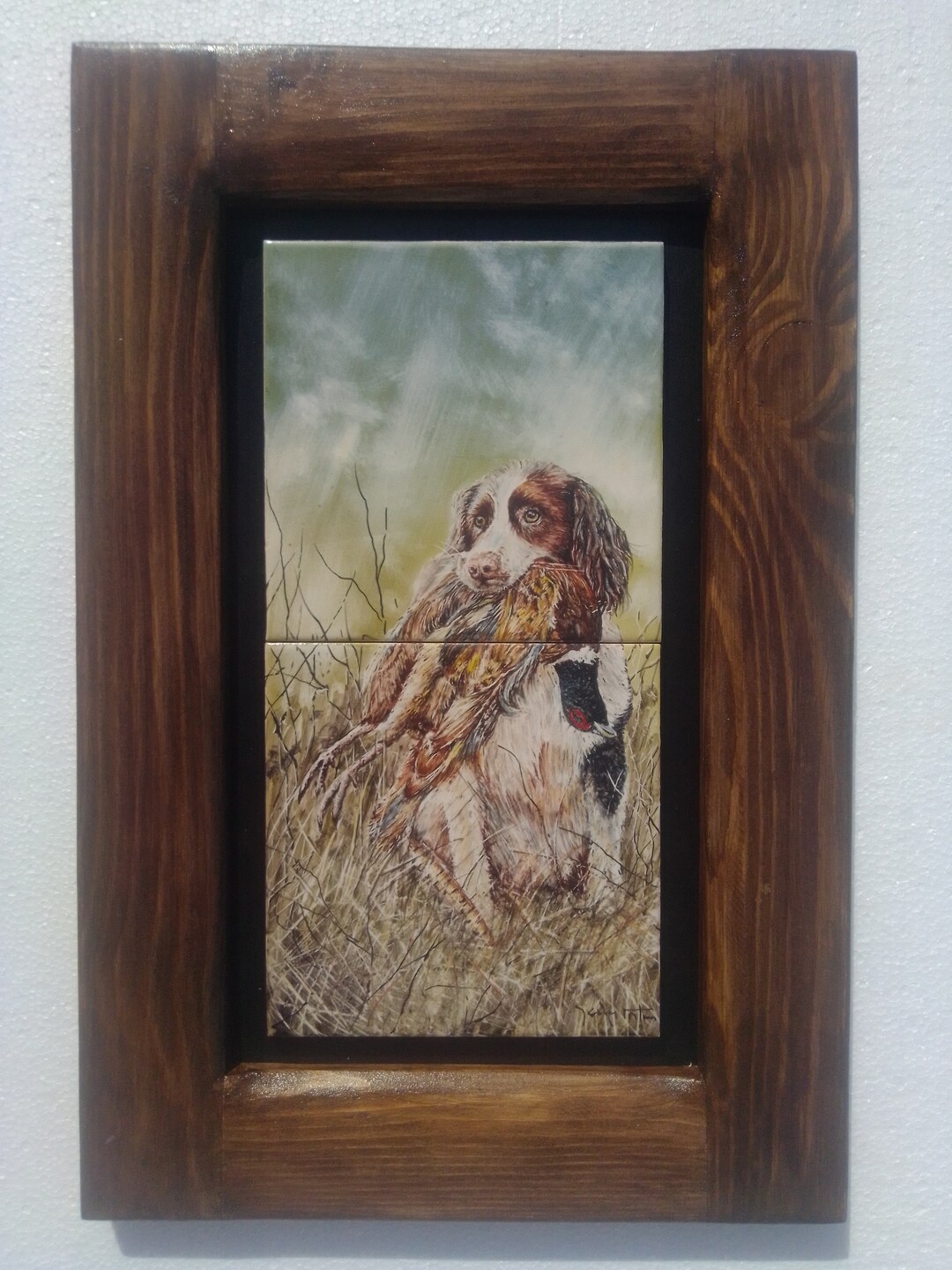 Hand-painted Ceramic Tiles (glazed Tiles), 14x28 Cm (unframed) English ...