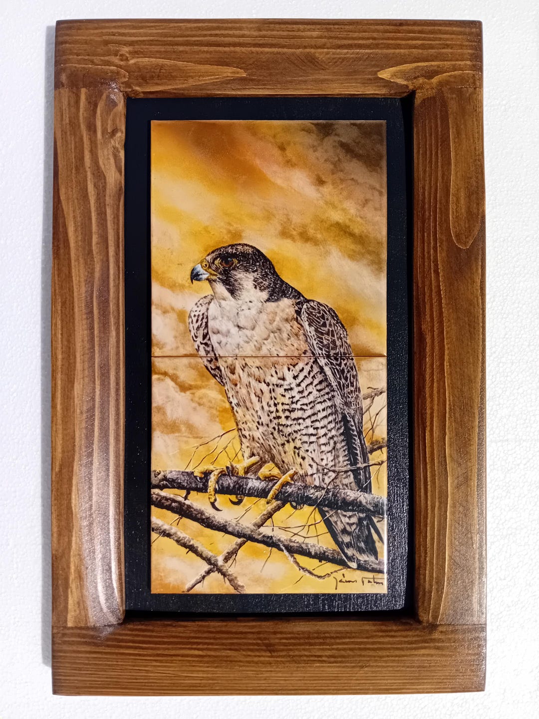 Hand-painted Ceramic Tiles (glazed Tiles), 26.8x41.8 Cm (framed ...