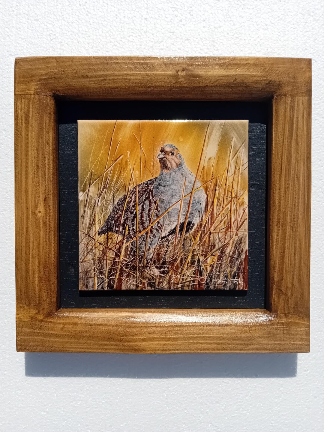 Hand-painted Ceramic Tile glazed Tile, 1515 Cm unframed/tile Only Grey ...