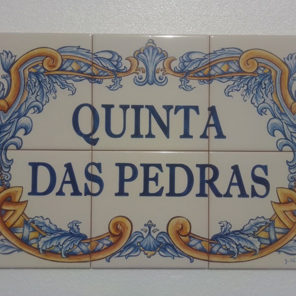 Ceramic Tile Address Sign - Etsy